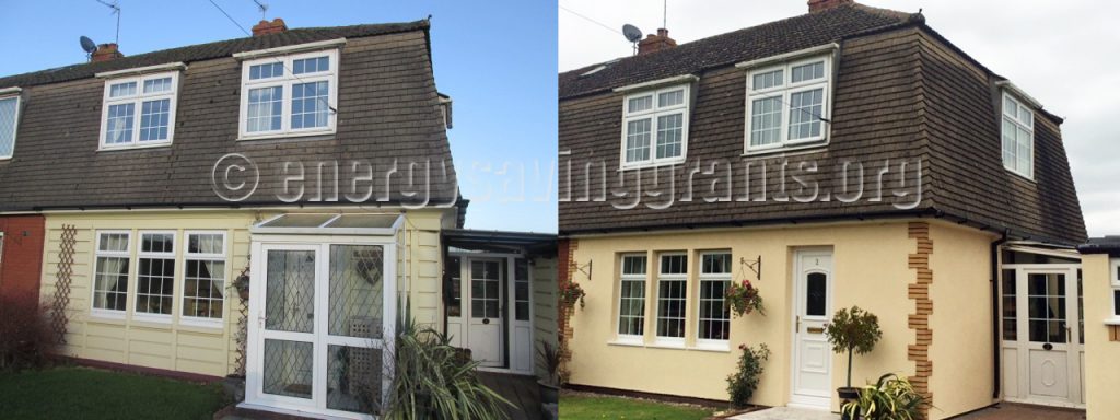 External Wall Insulation Gallery | Cardiff | Energy Saving Grants