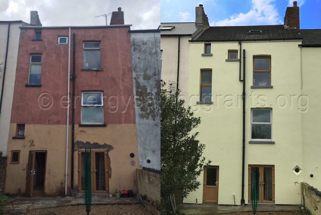 External Wall Insulation Gallery | Cardiff | Energy Saving Grants