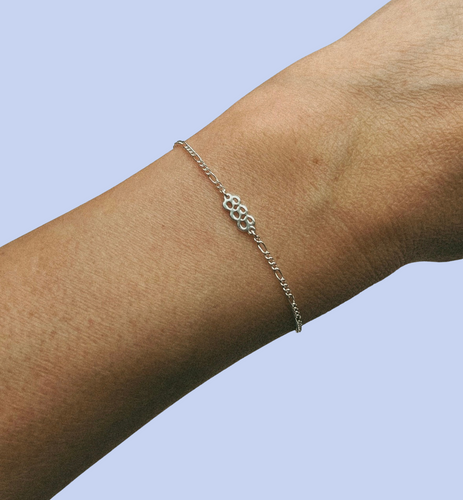 Silver Angel Number Bracelet Connector | Ladybird Jewelry