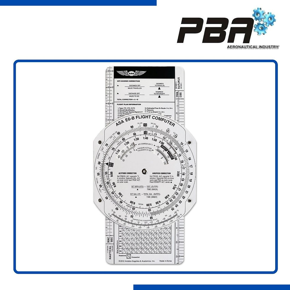 Computador De VÔo Model Asa E6b Pba Aviation