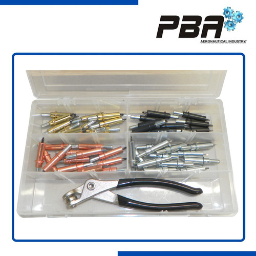 CLECO KIT (50 CLECOS & PLIERS) - P/N: CL50K | PBA Aviation