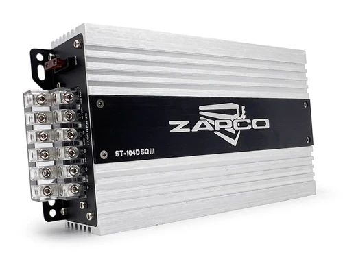 Zapco - ST-104D SQ III 4-Ch. Class D Compact Amplifier | Daville Customs