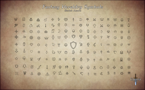 Fantasy Heraldry Symbols | Caeora