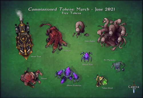 Commissioned Tokens - 03/21-06/21 | Caeora