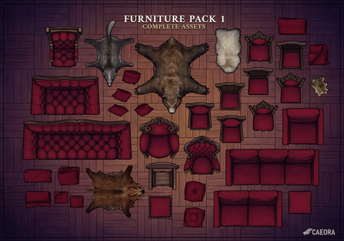 Furniture Pack 1 (Complete) | Caeora