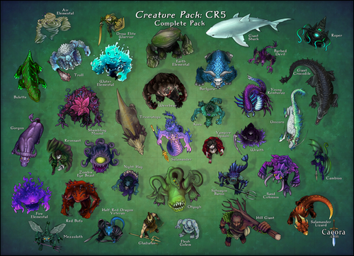 Monster Manual CR 5 - Complete | Caeora