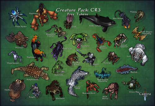 Monster Manual CR 3 - Free | Caeora