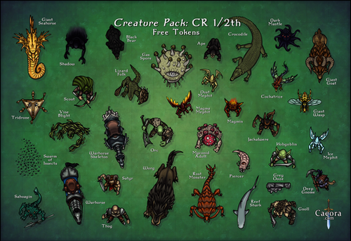 Monster Manual CR 1/2th - Free | Caeora