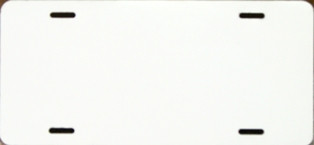 Blank White Liscence Plates | American Eagle Tradi