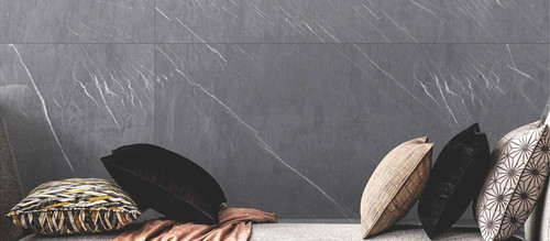 Porcelanato Stone Dark Grey Polido | Radica Revestimentos