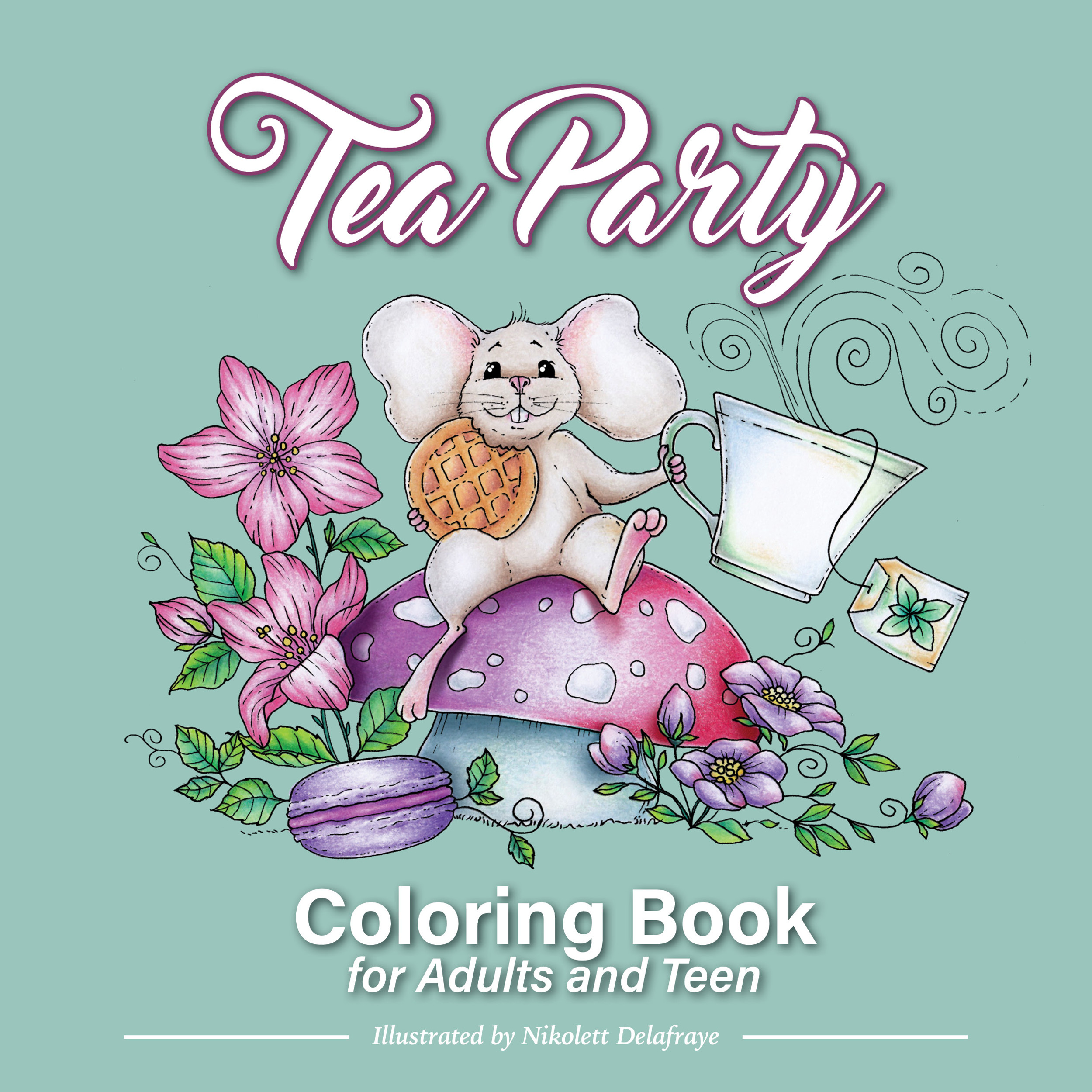 Tea Party | Coloring Book | Nikolett Delafraye