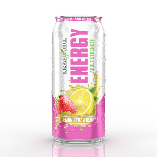 Lemon Strawberry (4 Pack) | Lizard Juice Energy