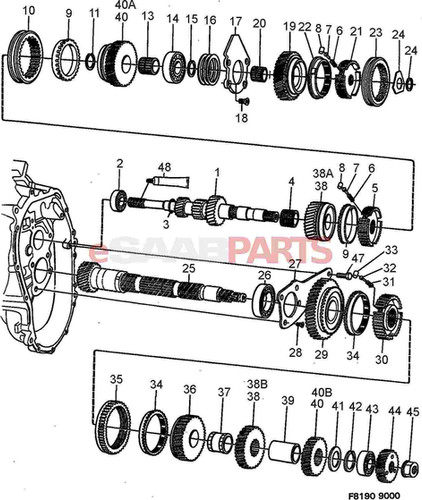 8725723 Support -MT No, 24 on image | Saab-Spares