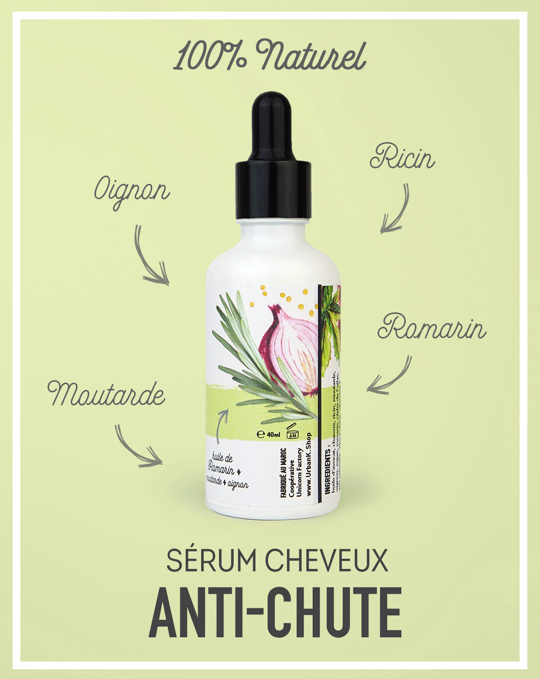 Sérum Cheveux ANTI-CHUTE | Urbank