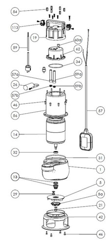 Spares DC80 | PF610020000Z | FORAS PUMP