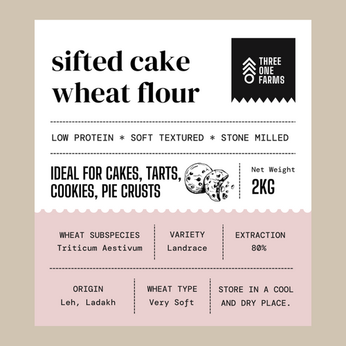 Sifted Cake Wheat Flour | Three One Farms