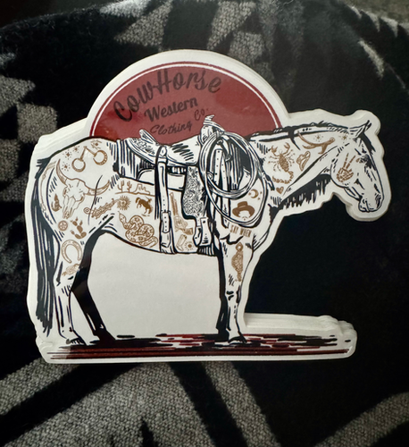 Tattoo Stud sticker | Cow Horse Western