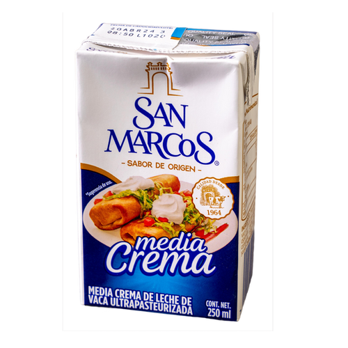 Media Crema San Marcos 250ml | DAC Playa del Carmen