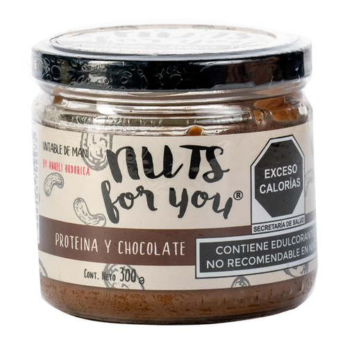 CREMA DE MANI PROTEINA Y CHOCOLATE NUTS FOR YOU 300gr | DAC Playa del ...