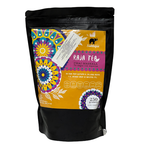 TE NEGRO CON ESPECIAS RAJA TEA SIDDIQUI 250gr | DAC Cancún