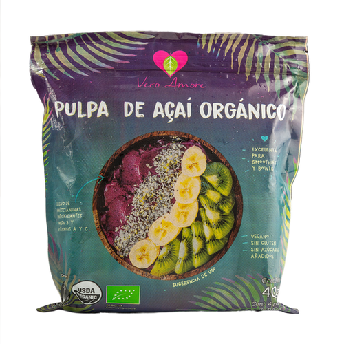 Pulpa de Acai Organico Vero Amore 400gr | DAC Playa del Carmen