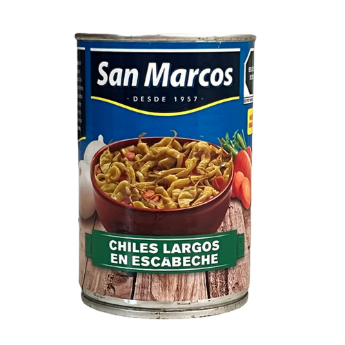 Chiles largos en escabeche San Marcos 400gr | DAC Playa del Carmen