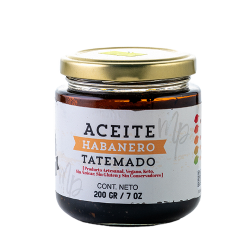 Aceite de habanero tatemado Chef Maria Prez 200gr | DAC Cancún