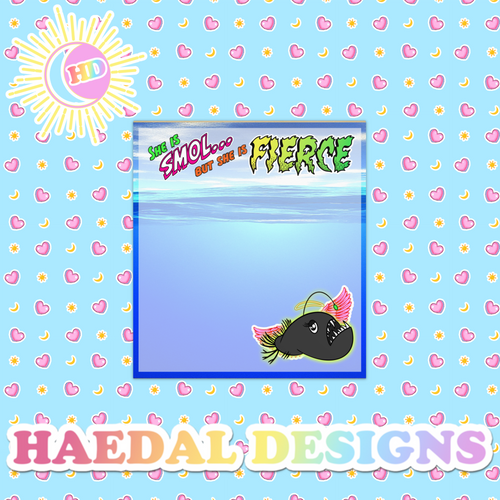 "Smol But Fierce" Angler Fish Notepad | Haedal Designs