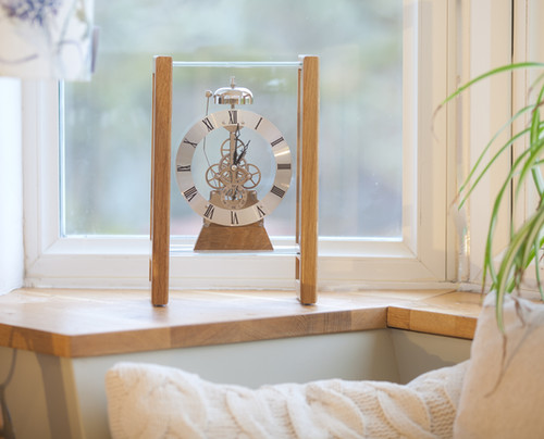 The Exmouth-Oak/Silver | Kendall-Torry Clocks