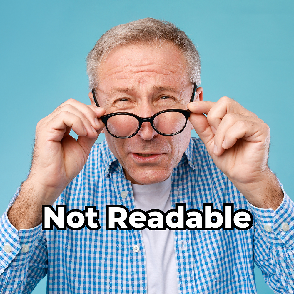 How to Use "Not Readable" as an Effective Communication Tactic
