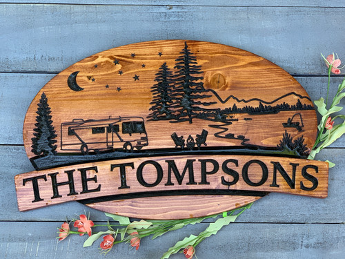 LAKE RV SIGN, CAMPER SIGN | southern roots