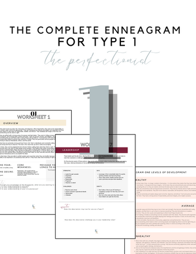The Complete Enneagram Type 1 Worksheets | Kairos Koaching