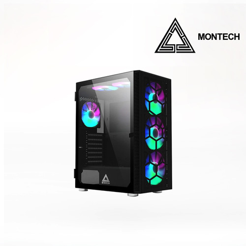 ATX CASE (NP) MONTECH X3 GLASS (BLACK) | Aclick
