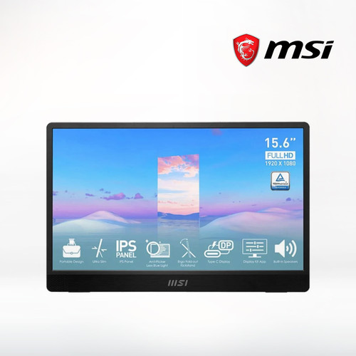 PORTABLE Monitor 15.6'' MSI PRO MP161 (IPS, USB-C) 60Hz | Aclick