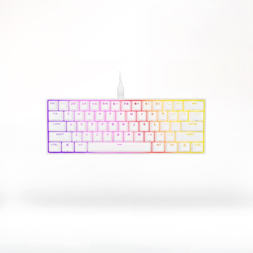 KEYBOARD CORSAIR K65 RGB MINI WHITE MX SPEED [US] | Aclick