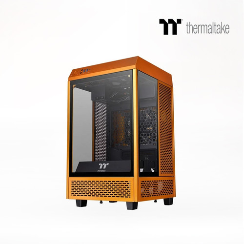 MINI-ITX CASE (NP) THERMALTAKE THE TOWER 100 (METALLIC GOLD) | Aclick