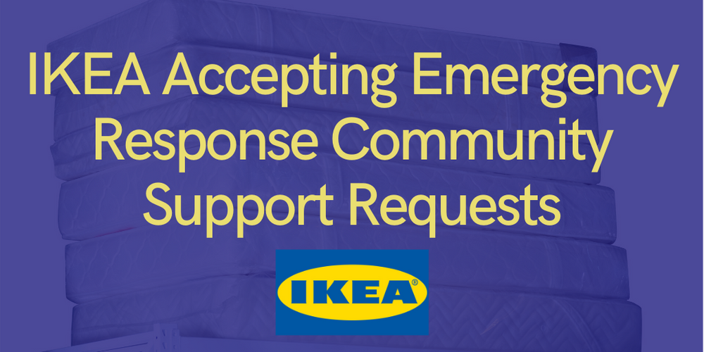IKEA Accepting Emergency Response Community Support Requests