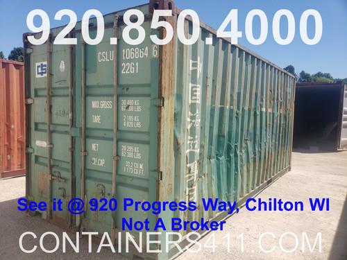 20ft Shipping Container, Water Tight CSLU 106846 | CONTAINERS411