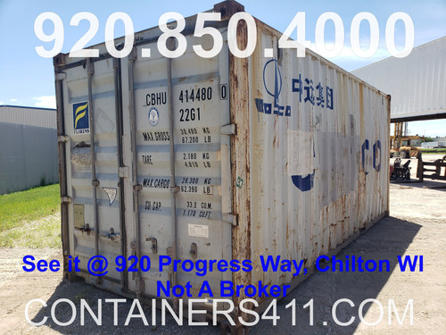20FT Shipping Container, Water Tight CBHU 414480 | CONTAINERS411