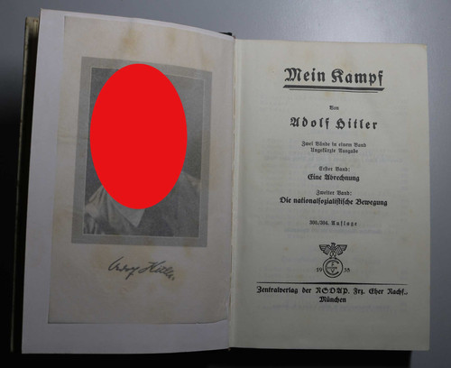 Mein Kampf - Adolf Hitler / 1938 - Hochzeitsausgabe Weidenau Sieg 1938 ...