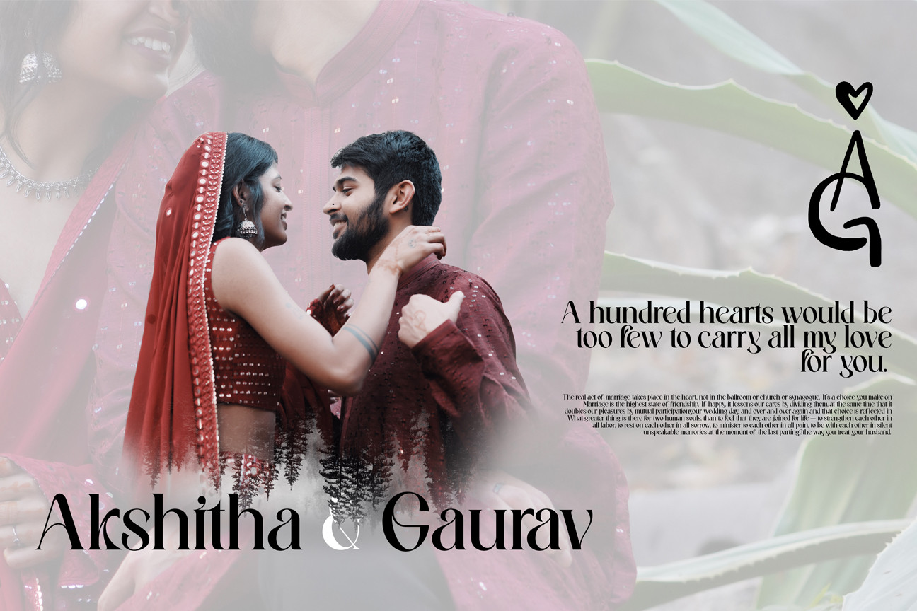 Akshitha and Gaurav's love story unfolded like a fairy tale.