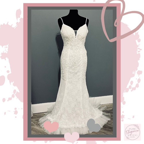 Suki Bridal - Size 10/12 - Ivory Beaded Mermaid/Trumpet Wedding Dress ...