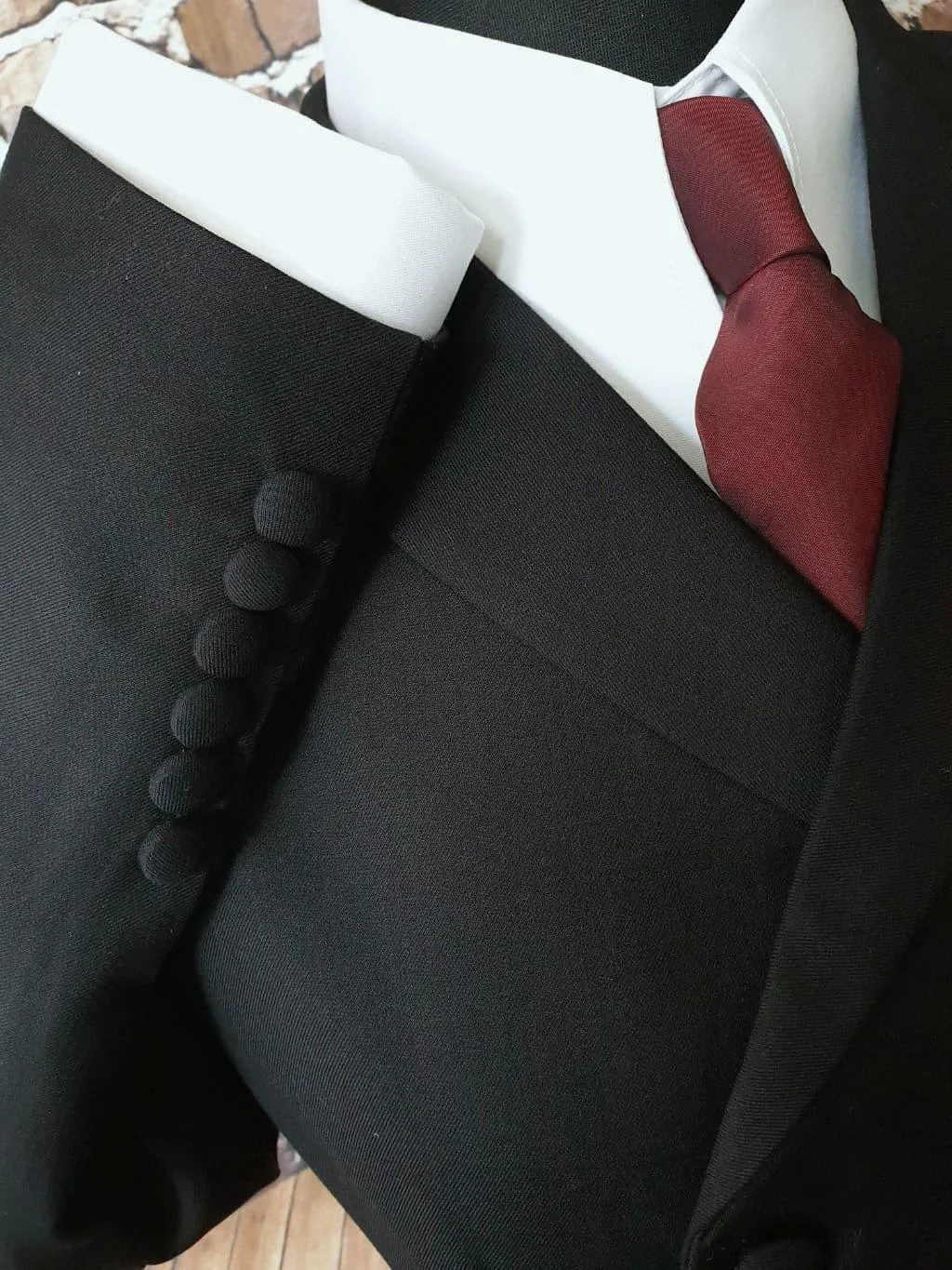 "Parton" Deepest Black Double Breasted Suit | The Dapper Dandy