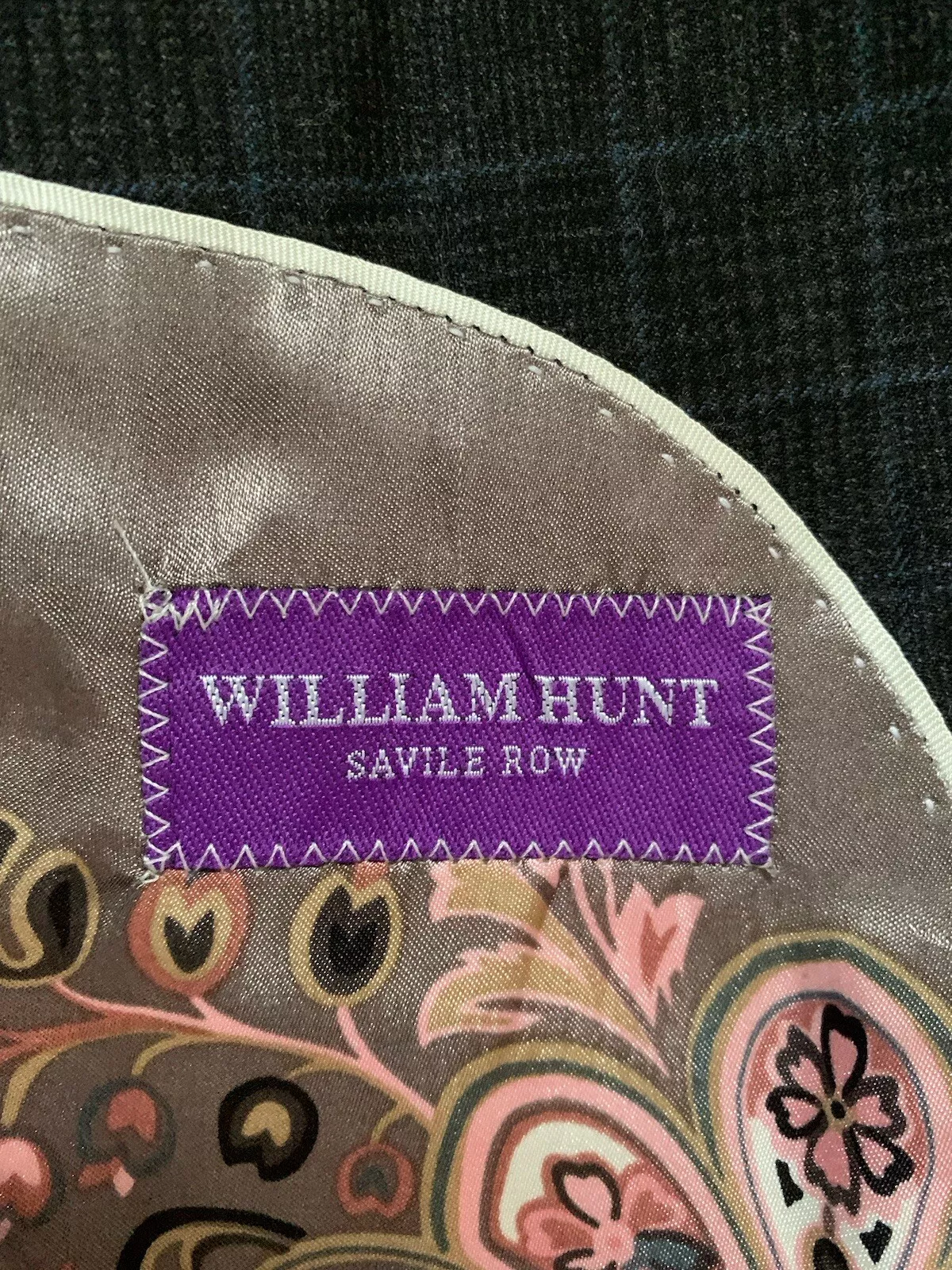 William Hunt “Saville Row” 3 Piece Wool Suit in CharcoalGrey Check ...