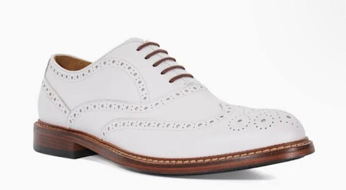 White Leather Oxford Brogues | The Dapper Dandy