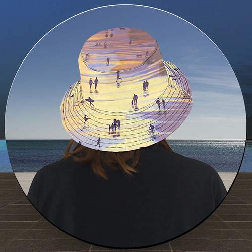Sunset at Big Beach - Cotton Twill Bucket Hat | LazyRiverDesignWorks