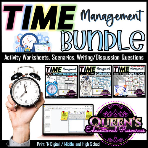 Time Management Activities | Time Management Situation Cards | Time ...