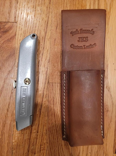 Leather Level or Knife Holder | JKS CUSTOM LEATHER
