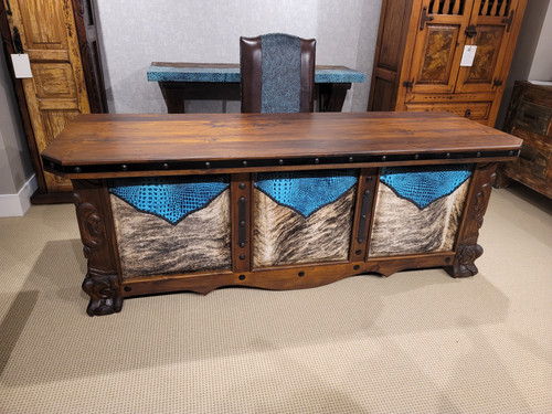 Gator & Cowhide Desk | LMT Design