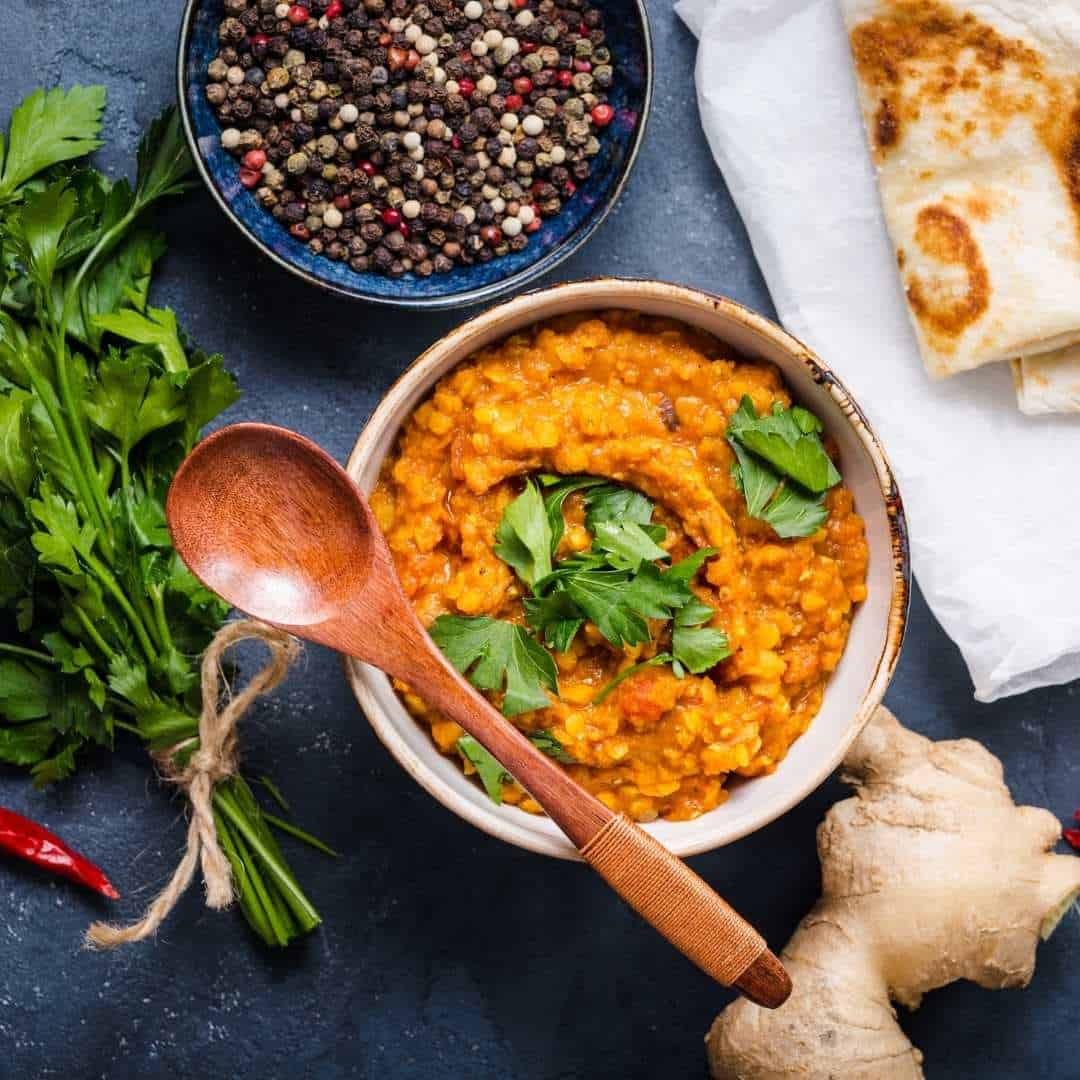 Creamy Spinach Butternut, Coconut Dhal | Plant Based GF